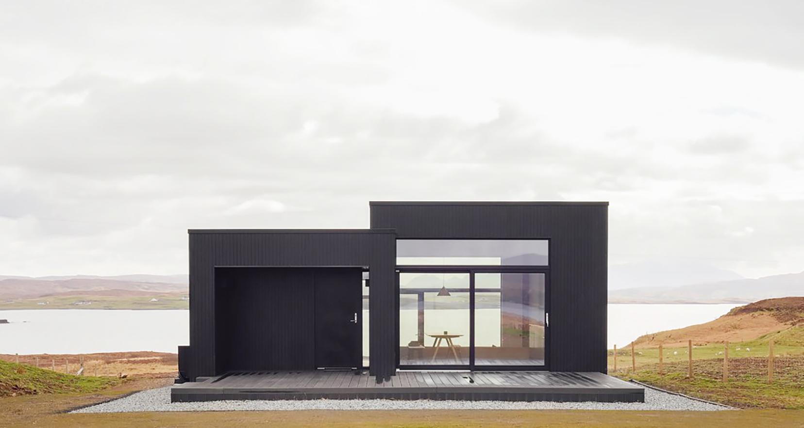 Book the dramatic Harlosh black h house and explore the craggy Isle of ...