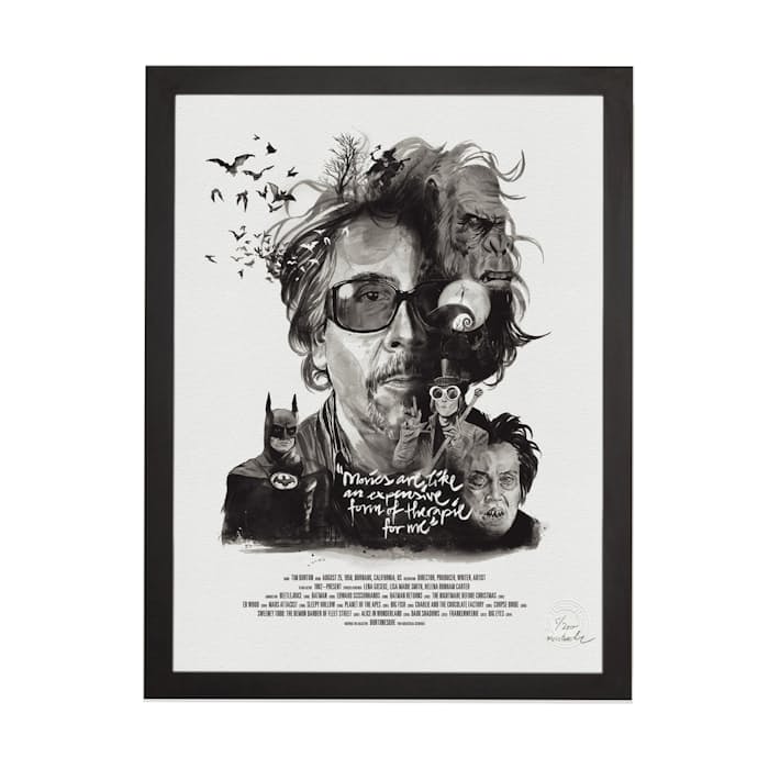 tim burton print