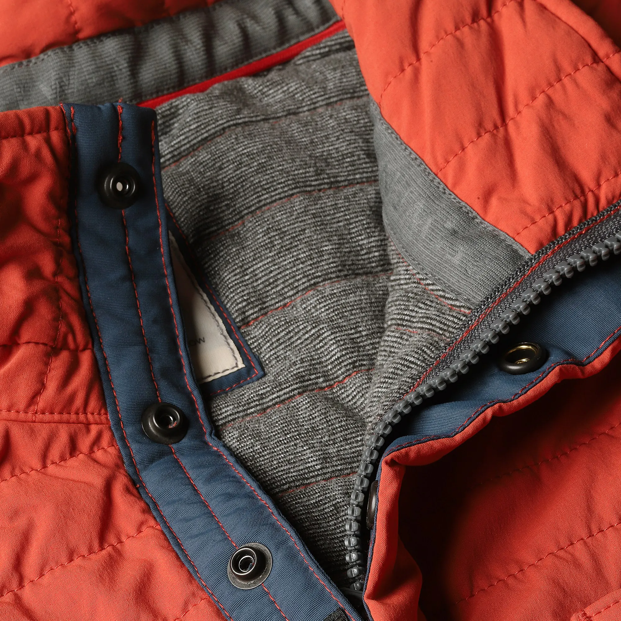 Relwen Windzip Popover - Dark Orange | Lightweight Jackets | Huckberry