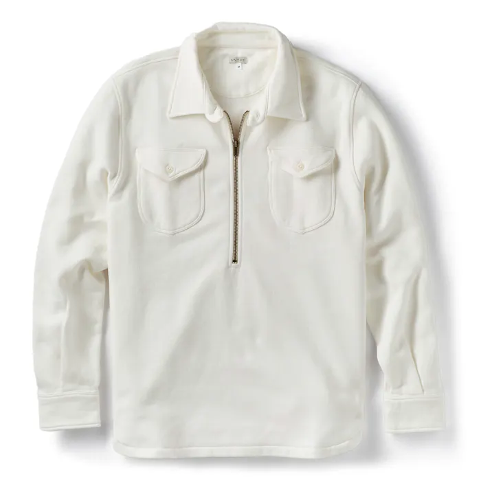Wythe New York Half Zip Collared Sweatshirt | Huckberry