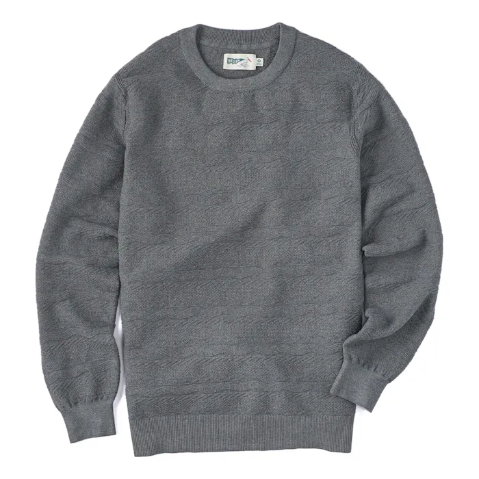 Wellen Wave Texture Stitch Sweater | Huckberry