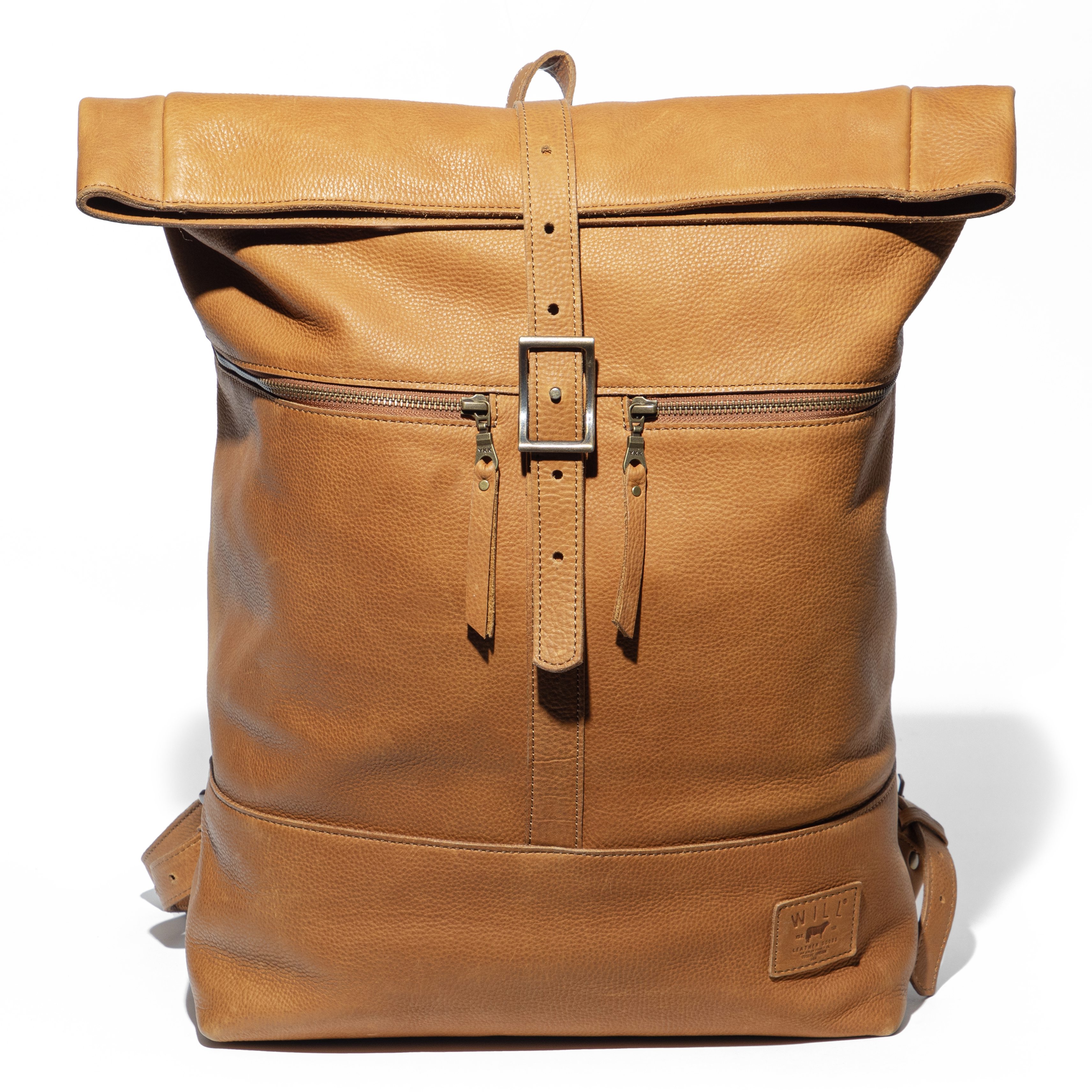 tanned backpack