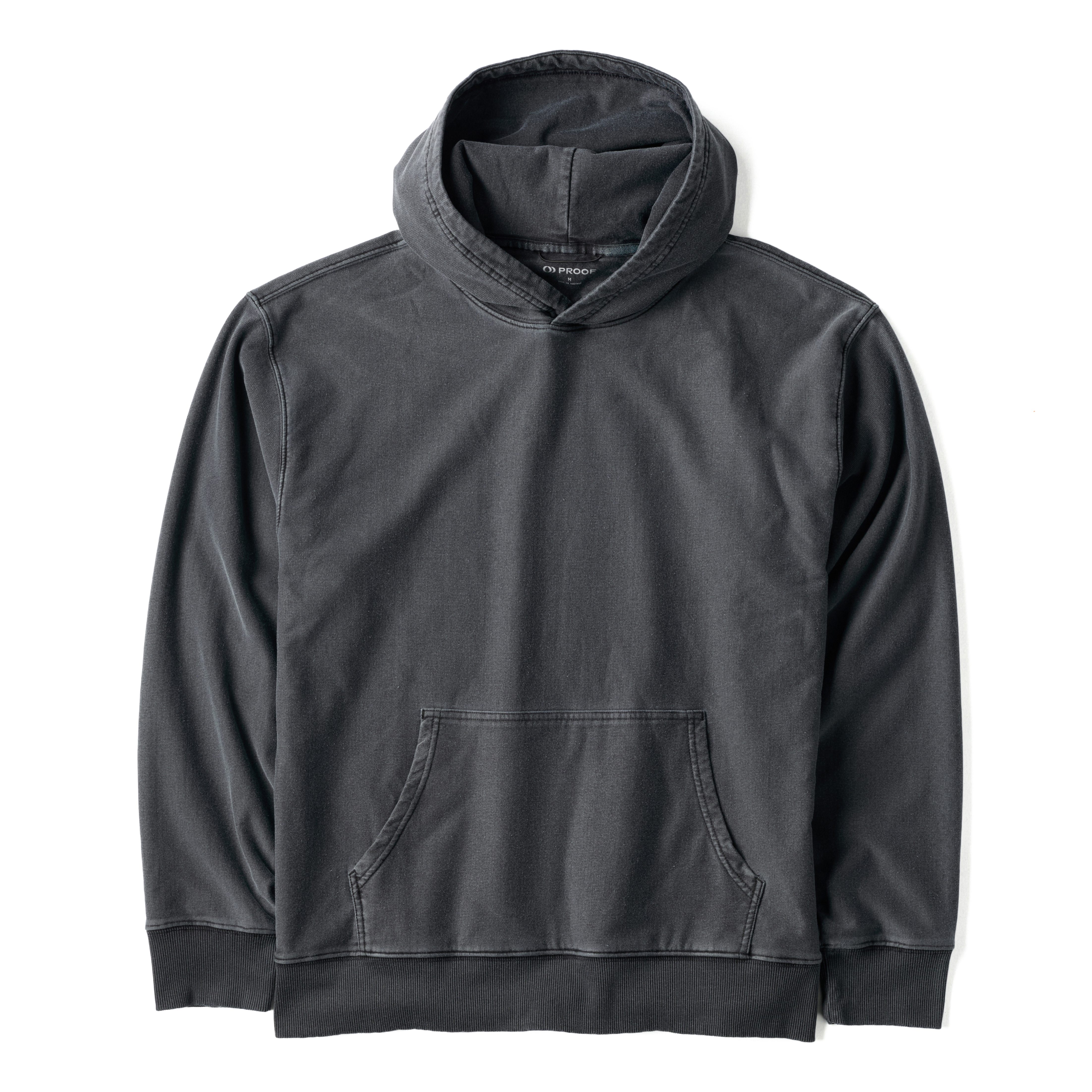 solid dark grey hoodie